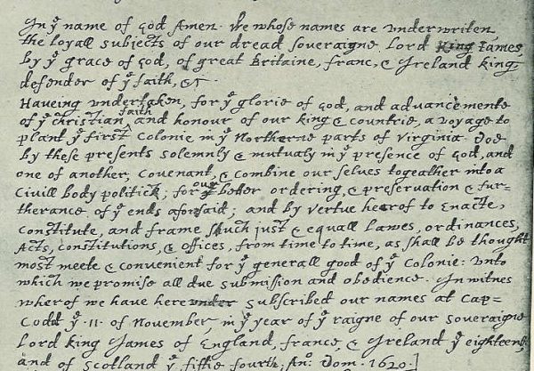 THE IMPORTANCE OF THE MAYFLOWER COMPACT 400 YEARS LATER - Intercessors ...